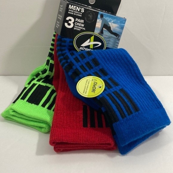 Athletech | Underwear & Socks | Athletech Crew Technical Sport Mens ...